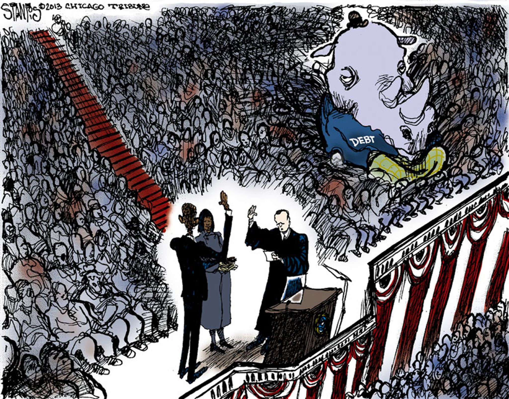 Political Cartoons - Presidential Inauguration - Debt - Washington Times Political Cartoons - Presidential Inauguration - Debt - Washington Times