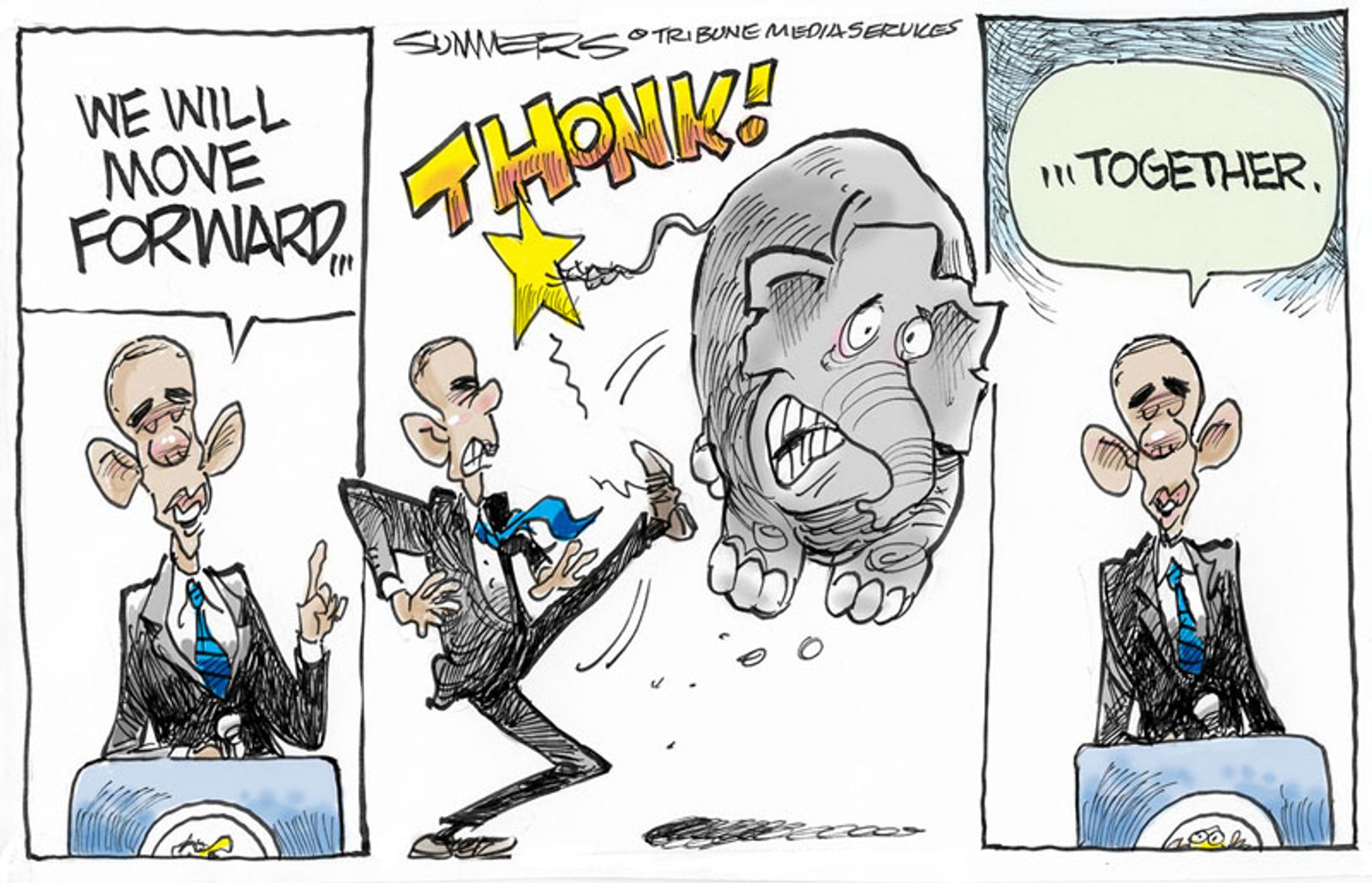 Political Cartoons - Presidential Inauguration - We will move forward ... Political Cartoons - Presidential Inauguration - We will move forward ...