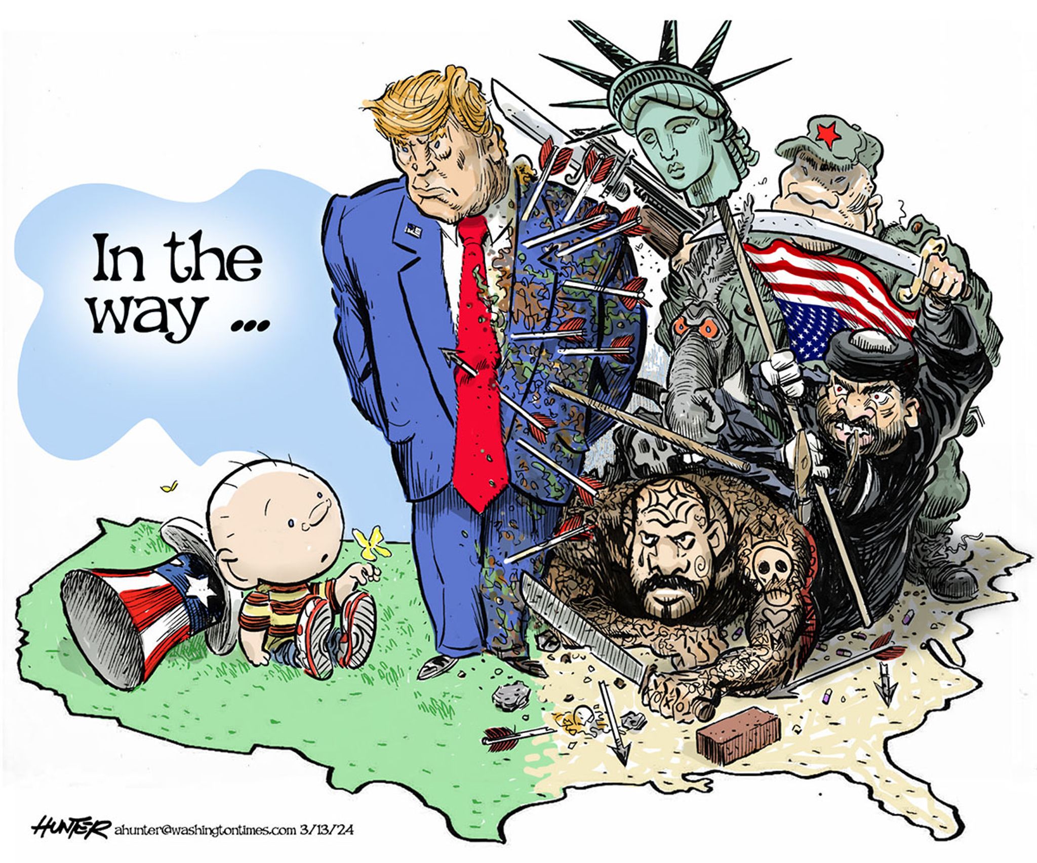 Political Cartoons - Tooning into President Trump - In the way ... Political Cartoons - Tooning into President Trump - In the way ...